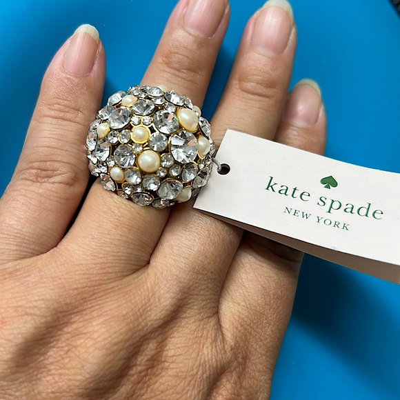 kate spade | Jewelry | Kate Spade Pick A Pearl Cocktail Ring | Poshmark